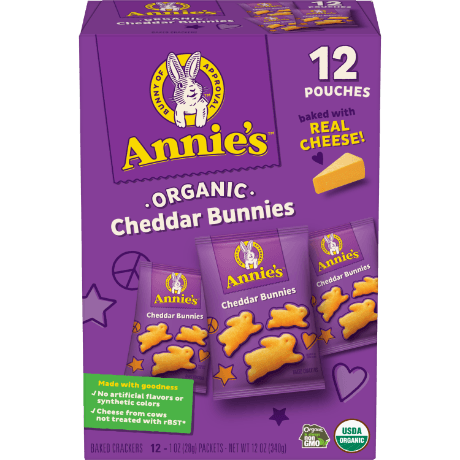 Organic Cheddar Bunnies 12ct Snack Pack | Annie‘s